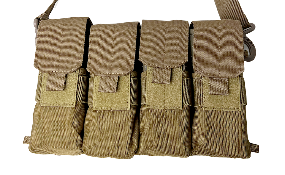 VISM Magazine Carrier Tote MOLLE 8-Mag Pouch for Rifle Bandolier Hunt ...
