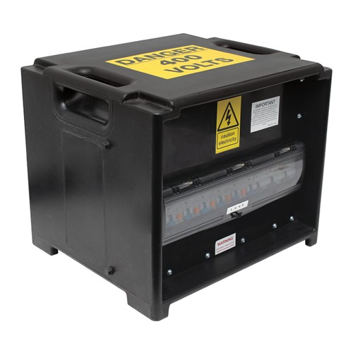 PCE MERZ Distribution Box 63A 3PH RCBO Power Distro Marquee Event ...