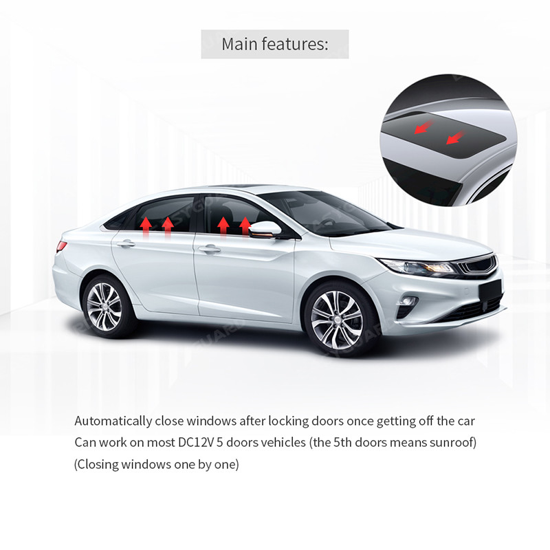 Easyguard 5 door power window closer module for automation window close ...