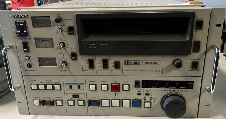 Sony BVU-800 U-Matic (3/4 inch) Video Deck - FOR PARTS OR REPAIR | eBay
