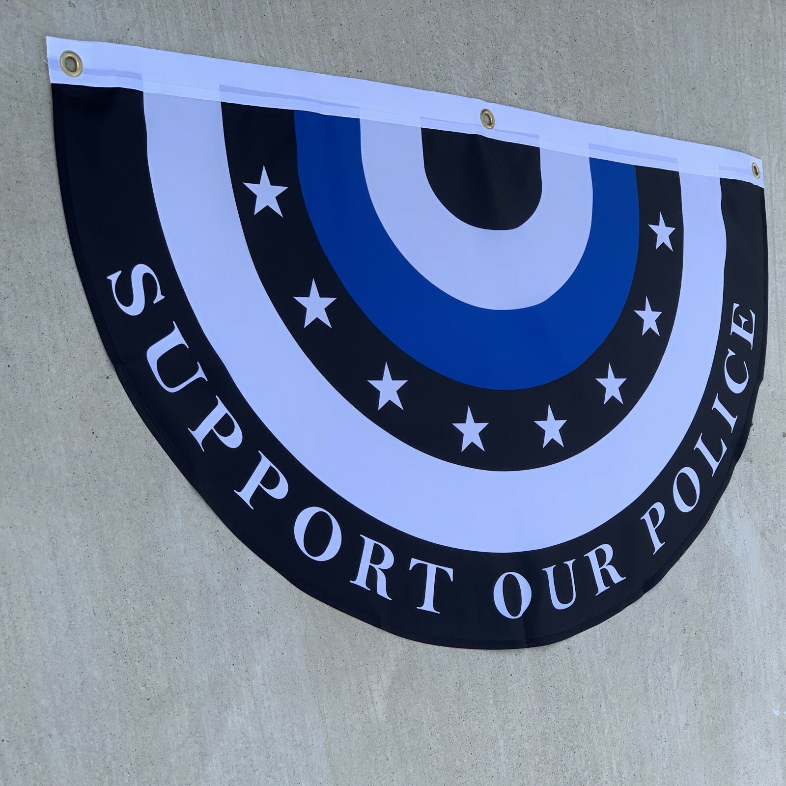 Support Our Police Bunting Flag – 18” x 36”, Thin Blue Line, 4th of ...