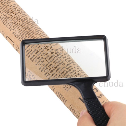2X4" Rectangular Magnifier Lens Handheld Magnifying Glass f Reading ...