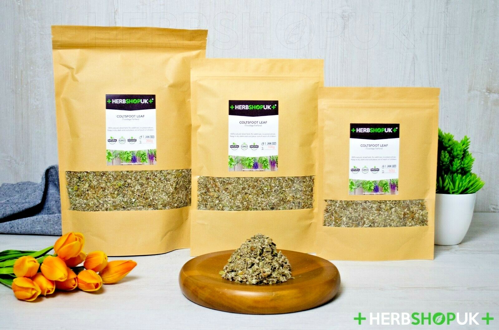 Coltsfoot Leaf tea herb ORGANIC (Tussilago Farfara) Podbial lisc FREE ...