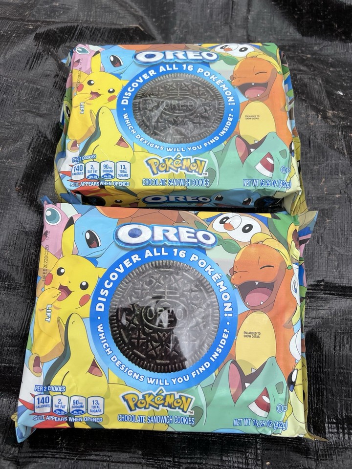 New Limited Edition 2 Packs of Pokemon Oreos Sealed Fresh Never Opened ...