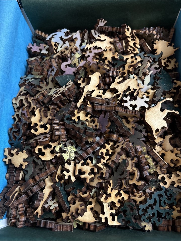 Liberty Wooden Puzzles 770 Pieces, Rocky Mountain Landscape By Albert Bierstadt | eBay