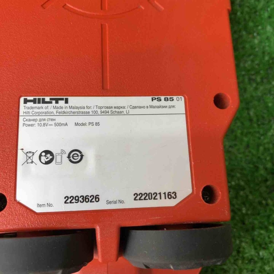 HILTI PS 85 Wall Scanner Rebar Detector Concrete Stud Metal Sensor No ...