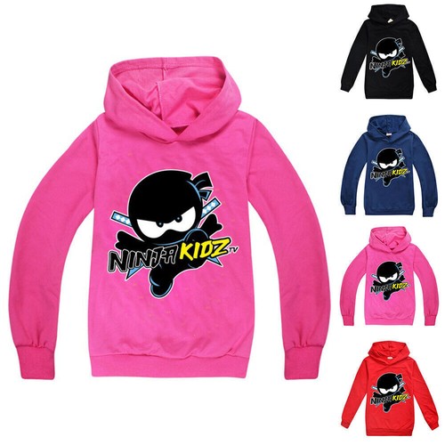 Kids Boys Girls Ninja Kidz Tv Hooded Jumper Top Hoodie Sweashirt ...