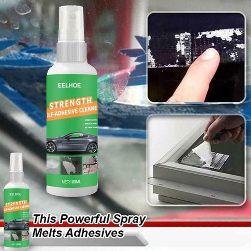 Label Cleaner Spray Quick and Effortless Residue Removal for Car Glass ...