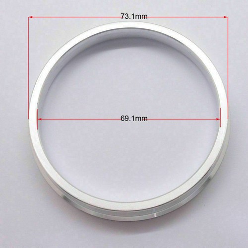 4pcs High Quality Aluminum Alloy Wheel Spacer Hub Centric Rings 73.1OD ...