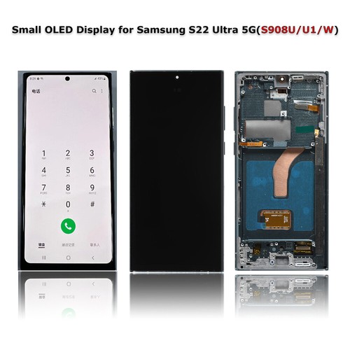 Small OLED Display LCD Screen Replacement For Samsung Galaxy S22 Ultra ...