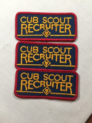 Cub Scout Recruiter Award set of 3 BSA Rank Patch | eBay