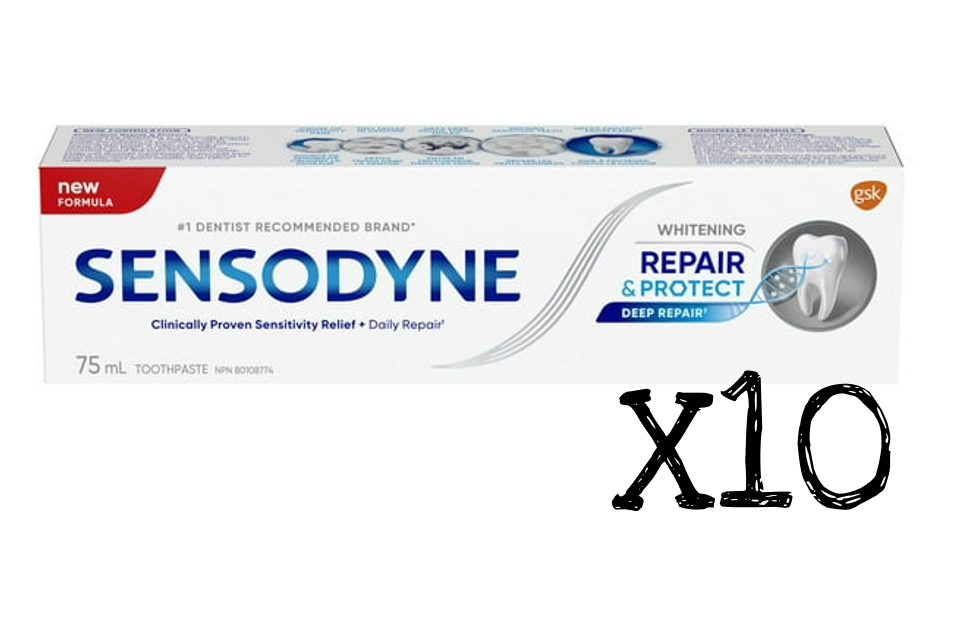 75ml Sensodyne Repair Protect Deep Repair Toothpaste Whitening Novamin ...