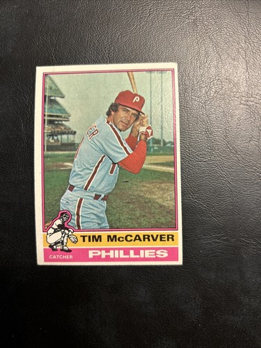 #502 Tim McCarver Philadelphia Phillies 1976 Topps Baseball Card Cb15-1 ...