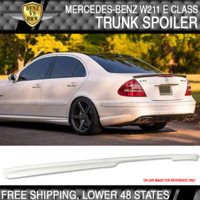 03-09 Benz E-Class W211 AMG Style Trunk Spoiler Painted Alabaster White ...