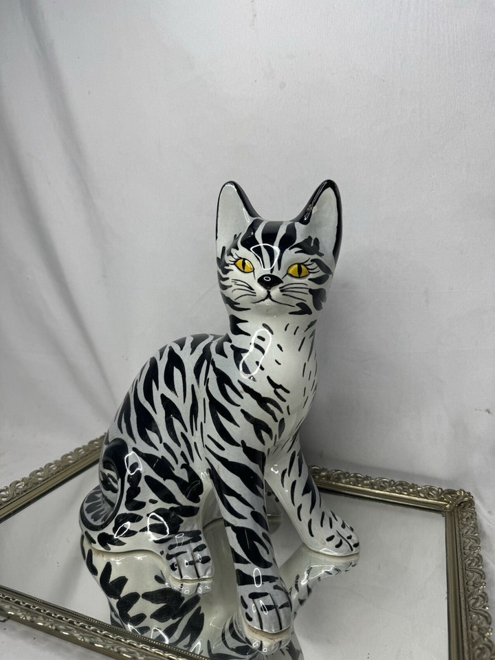 Rare Mid Century Italian Ceramic Cat by Raymore Pottery , MCM cat ...