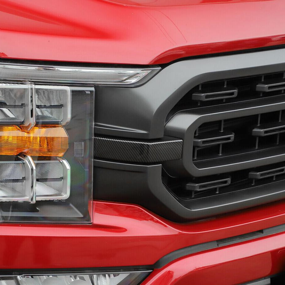 For 2021-2023 Ford F150 F-150 Carbon Fiber Front Grille Insert Cover ...