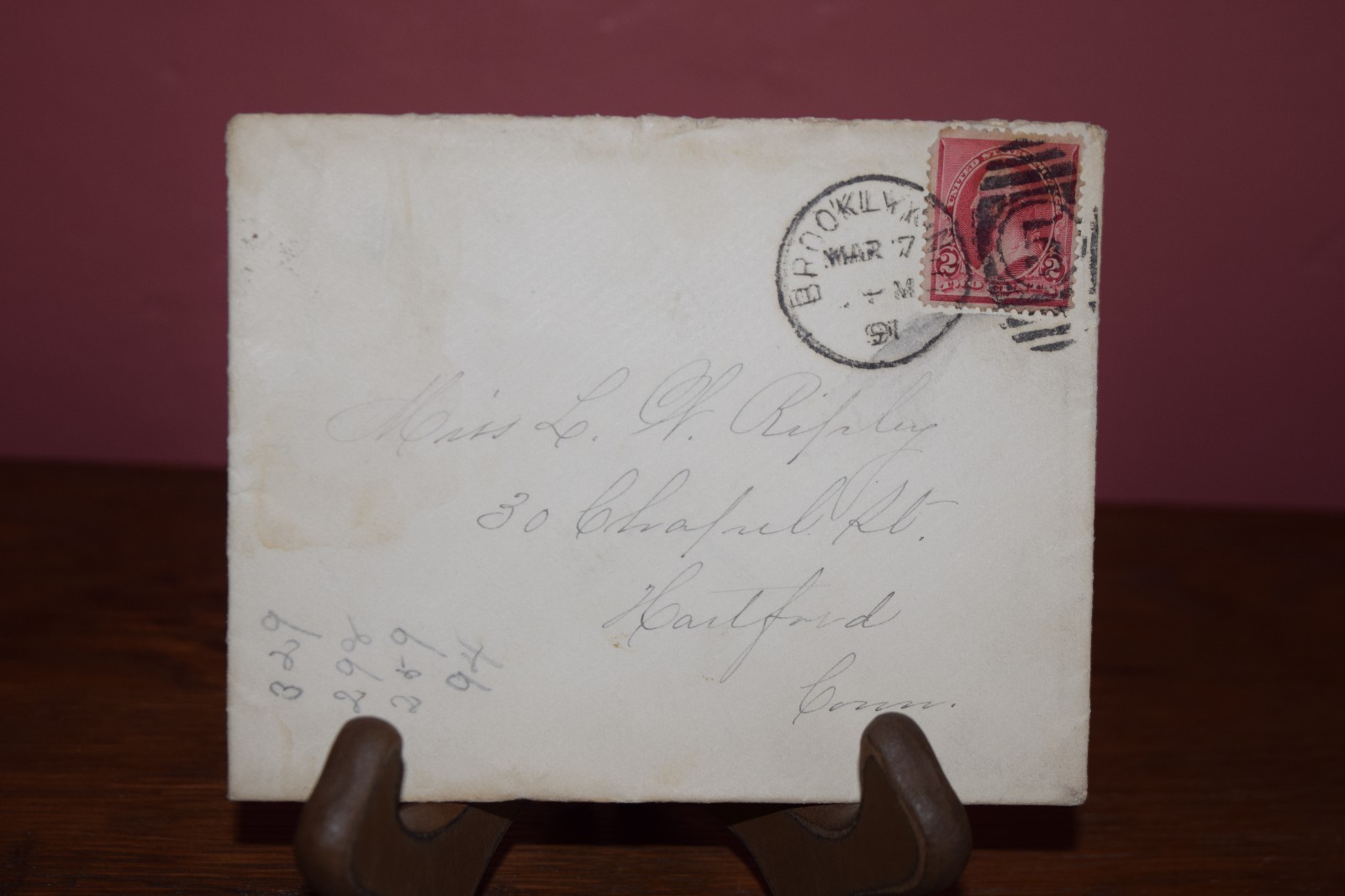 ANTIQUE STAMPED ENVELOPE~WASHINGTON 2 CENT~POSTMARKED 1891 | eBay