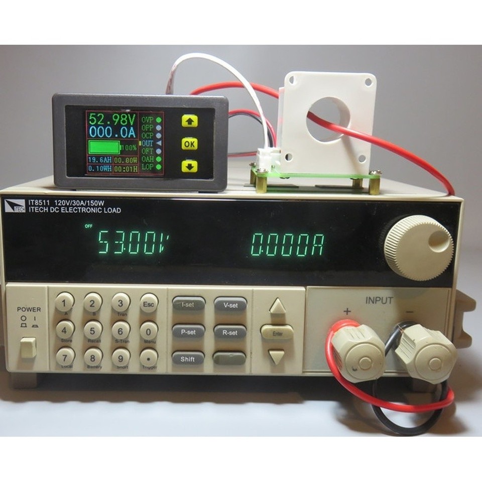 90V 200A Bidirectional Hall Coulomb Meter with LCD Display for DC ...