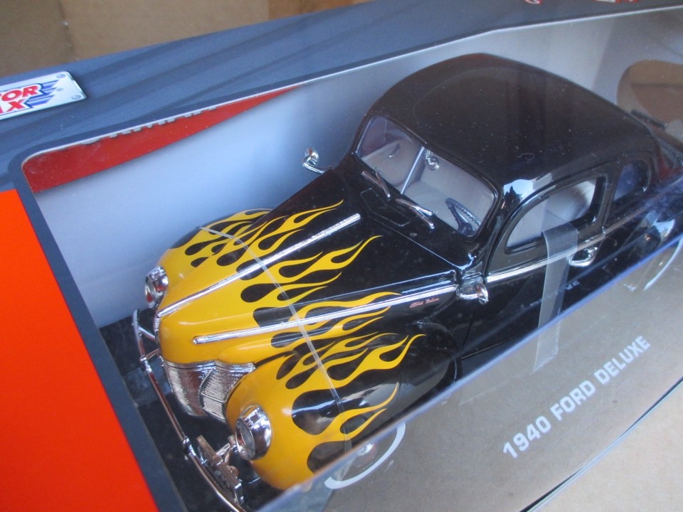MOTOR MAX TIMELESS LEGENDS 1940 FORD DELUXE COUPE HOT ROD - 1/18 - NEW ...