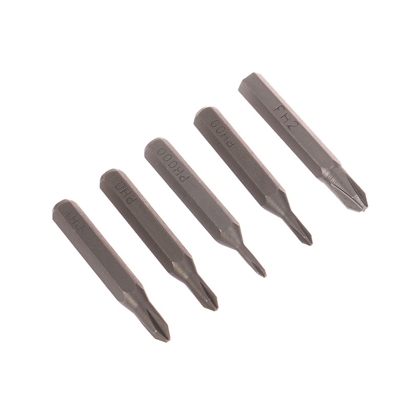 5Pcs Cross Screwdriver Bits PH000 PH00 PH0 PH1 PH2 4mm Hex Shank ...