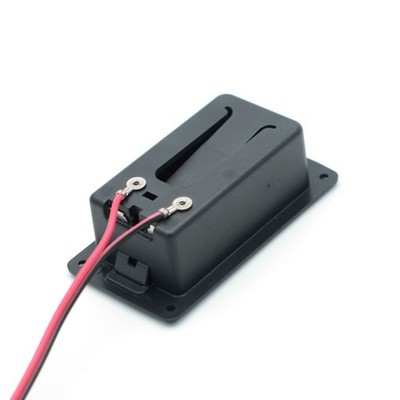 9V Battery Holder Storage Box Black Wired Battery Holder Case Box ...