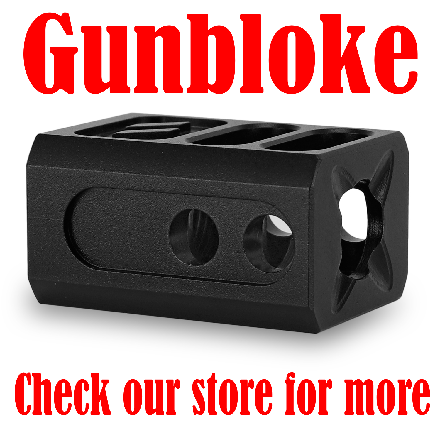 GLOCK COMPACT1 Muzzle Brake Compensator G17 G19 G26 1/2x28 (1/2" UNEF ...
