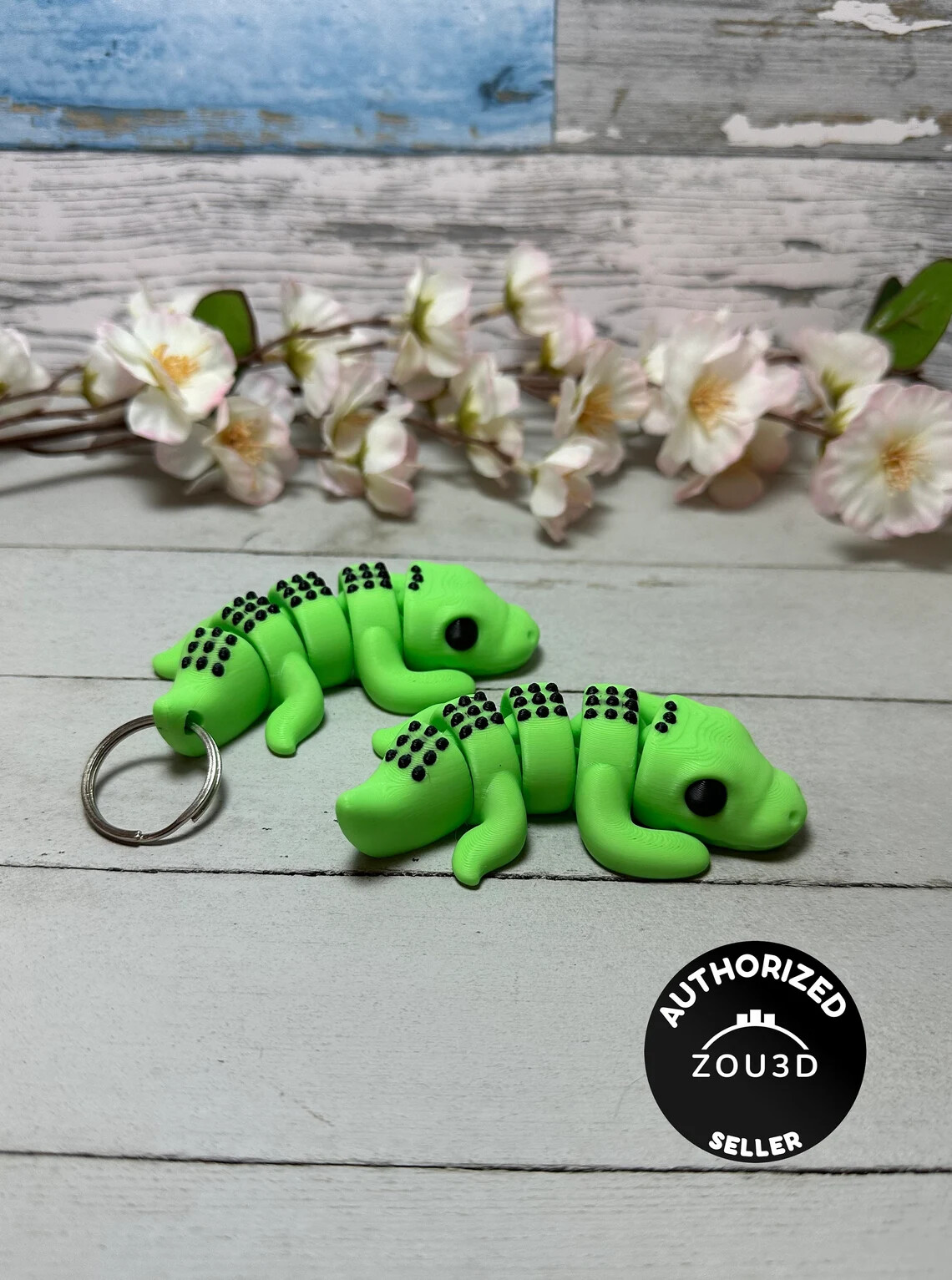 3D Printed Articulating Baby Crocodile (Fidget Or Keychain) - ZOU3D | eBay
