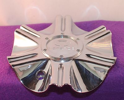 Lorenzo Chrome Custom Wheel Center Caps Set of One (1) pn: BC-487 ...