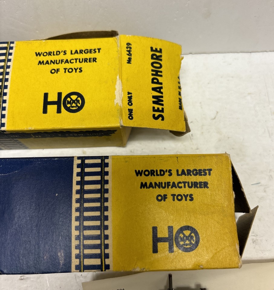 MARX HO Toys Trains Accessories 6439 & 7421 Operating Semaphore | eBay