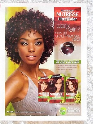 2013 Magazine Advertisement Page For Garnier Nutrisse Ultra Color Hair ...