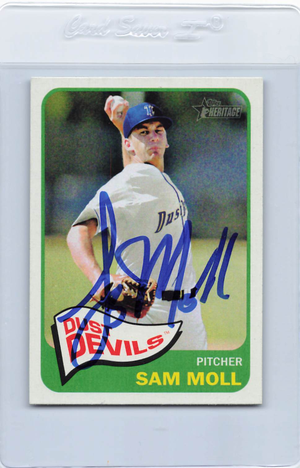 2014 Topps Heritage #184 Sam Moll Dust Devils Signed Auto *H8595 | eBay