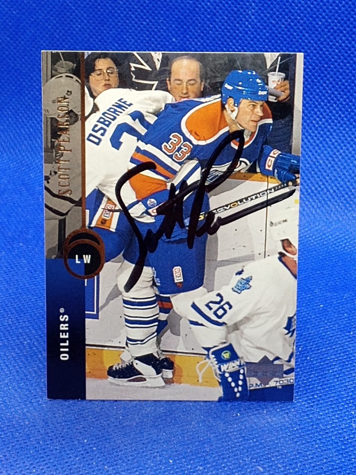 AUTOGRAPH AUTO Scott Pearson Oilers Nordiques 1994-95 Upper Deck #97 | eBay
