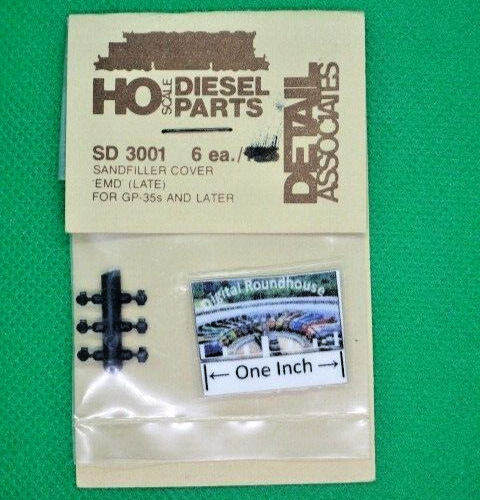 Detail Associates HO #3001 Sand Hatches, EMD Locos (Late GP35s) pkg. 6 ...