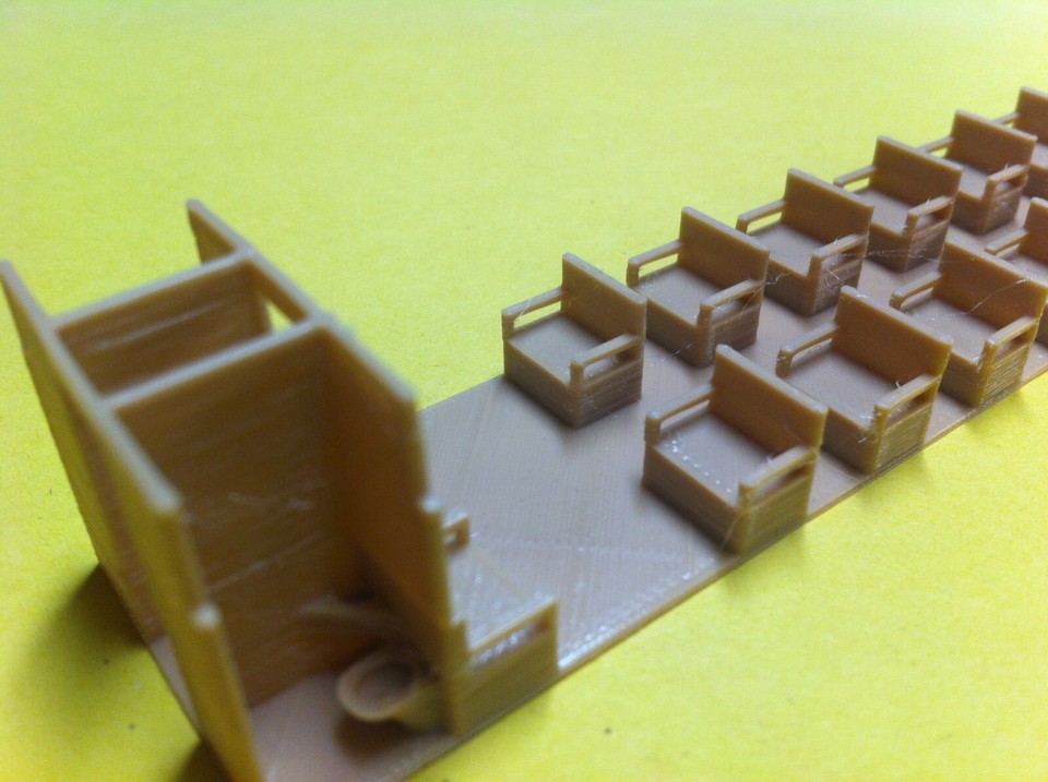 1 3D printed Athearn Heavyweight Coach Interior | eBay