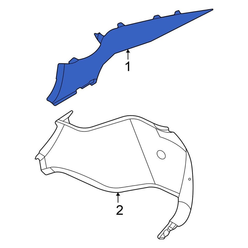 For Nissan Sentra 20-25 Interior Quarter Panel Trim Panel Nissan Rear ...