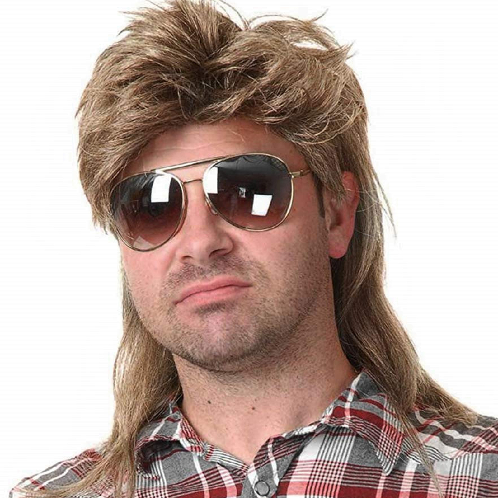 Mullet Wig Hair Costume Party Dress Up 70s 80s Aussie Bogan Rock ...