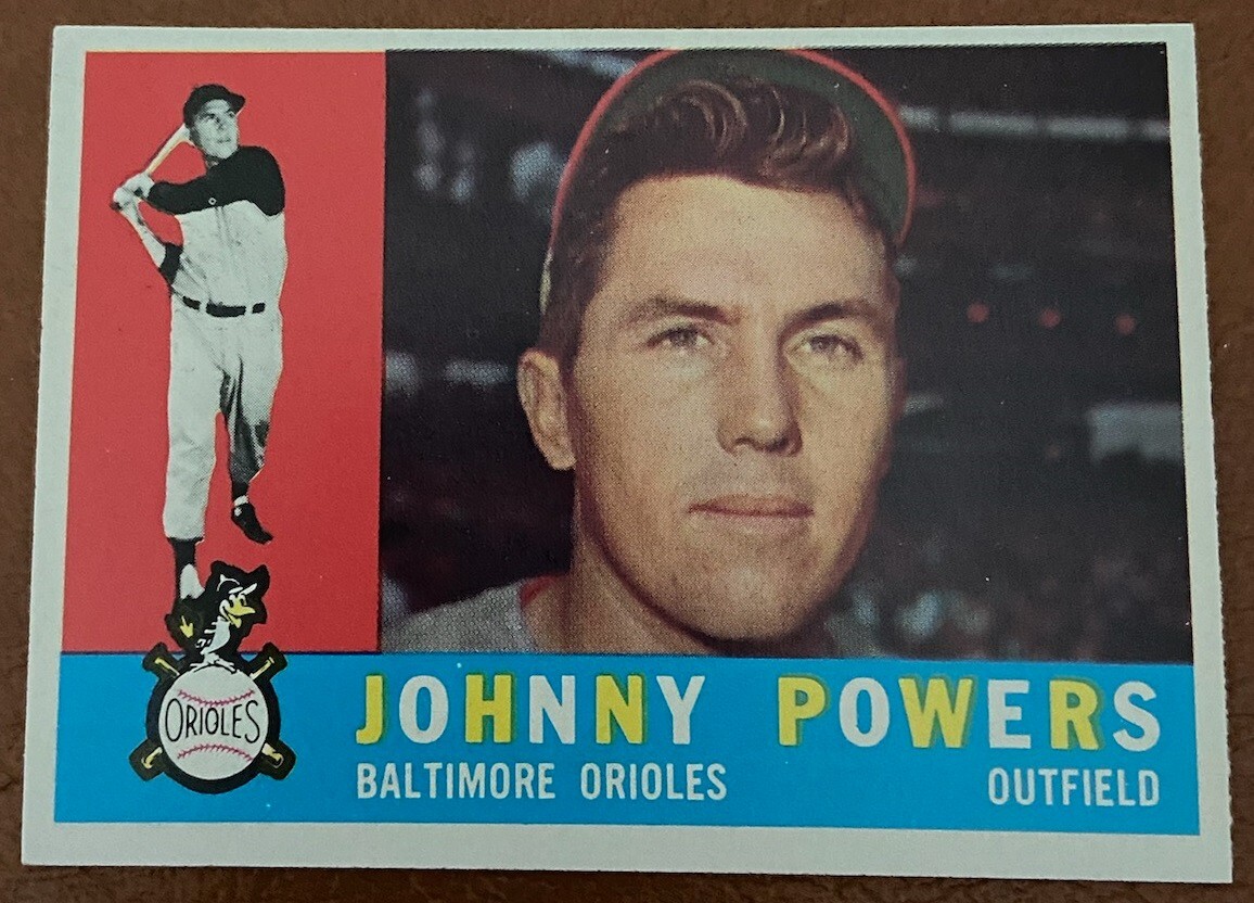 1960 Topps Baseball Johnny Powers #422! Low Shipping for Multiple Items ...