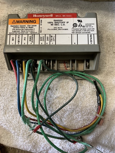Honeywell S8600h Ignition Control Module for sale online | eBay