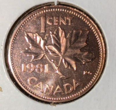 1981 Canadian Small 1 Cent. Canada Penny NBU GRADE EB#891 | eBay