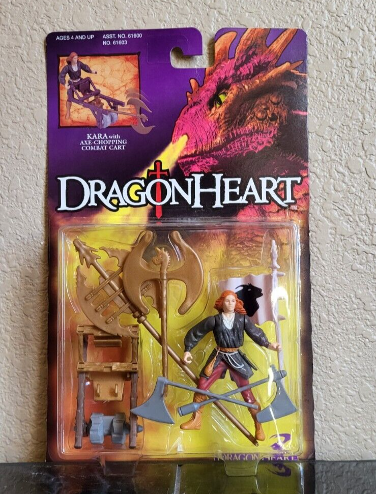 DragonHeart KARA With Axe Chopping Combat Cart Action Figure, Kenner ...