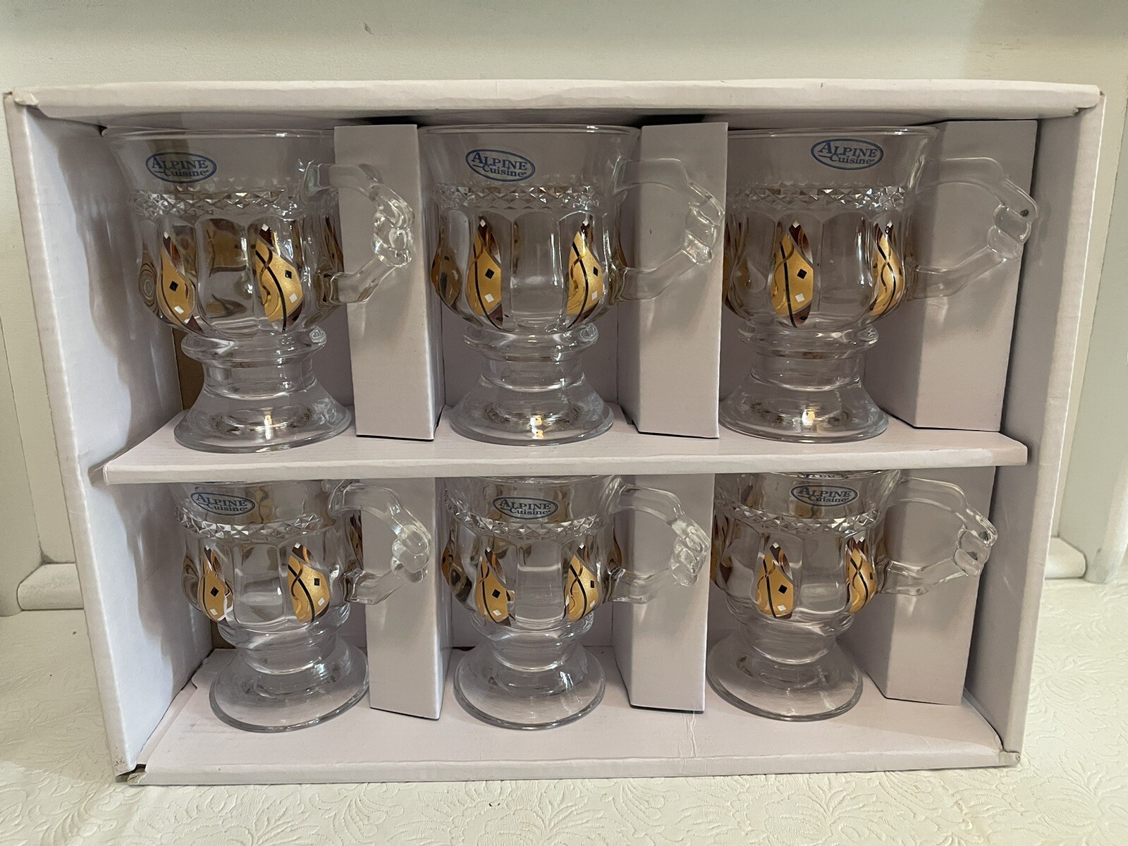 Alpine Cuisine Tea Mug Set Modern Design - SET OF 6 | eBay