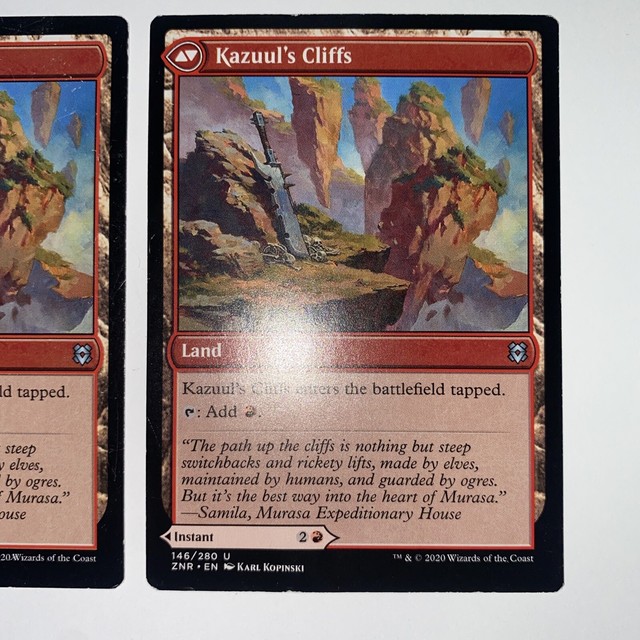 MTG Kazuul's Fury // Kazuul's Cliffs Zendikar Rising 146/280 Regular ...