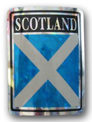 Scotland Cross St. Andrews Country Flag Reflective Decal Bumper Sticker ...