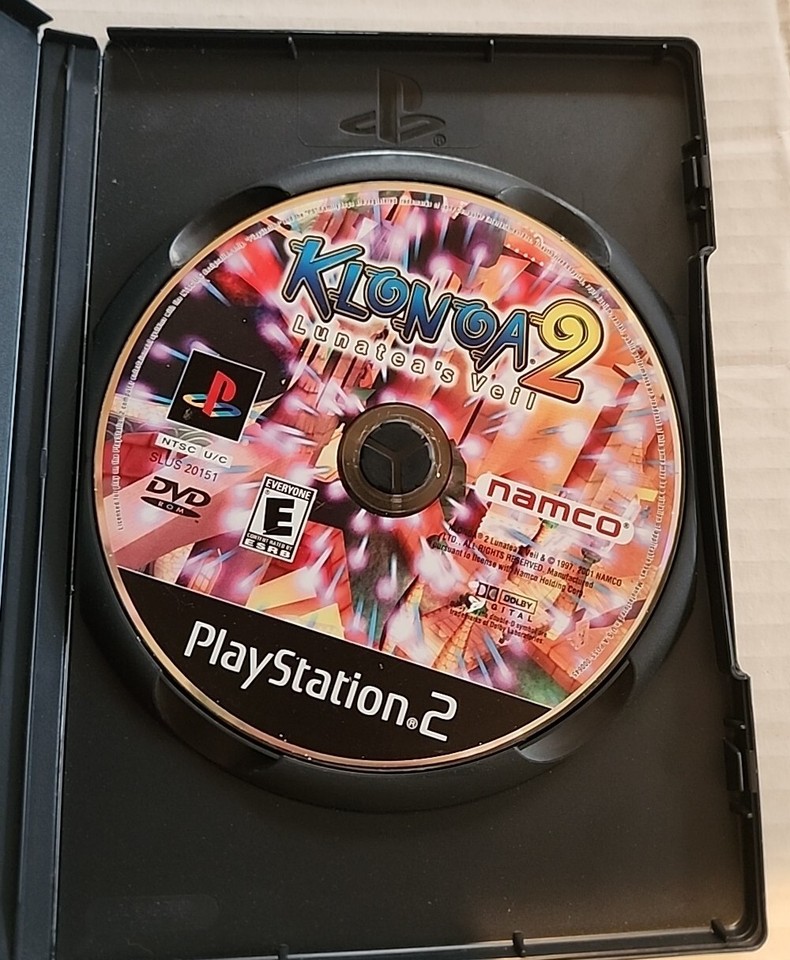 Klonoa 2 Lunatea's Veil PS2 (Sony PlayStation 2, 2001) No Manual Tested ...