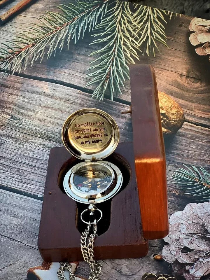 Engraving compass Working Unique brass Push Button Compass ...