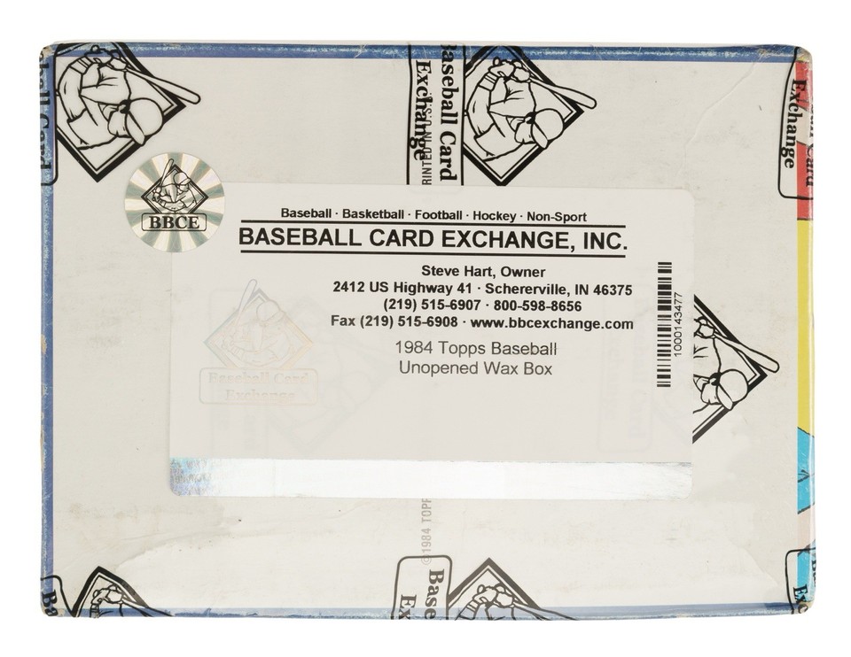 1984 Topps Unopened Wax Box BBCE Authenticated Sealed Mattingly ...