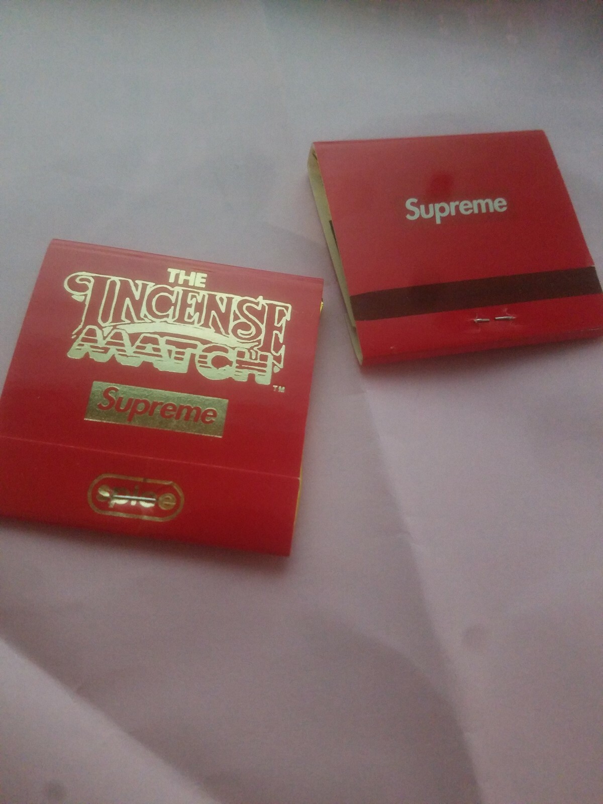 Supreme Book Of Incense Matches Spice Red SS17 | eBay