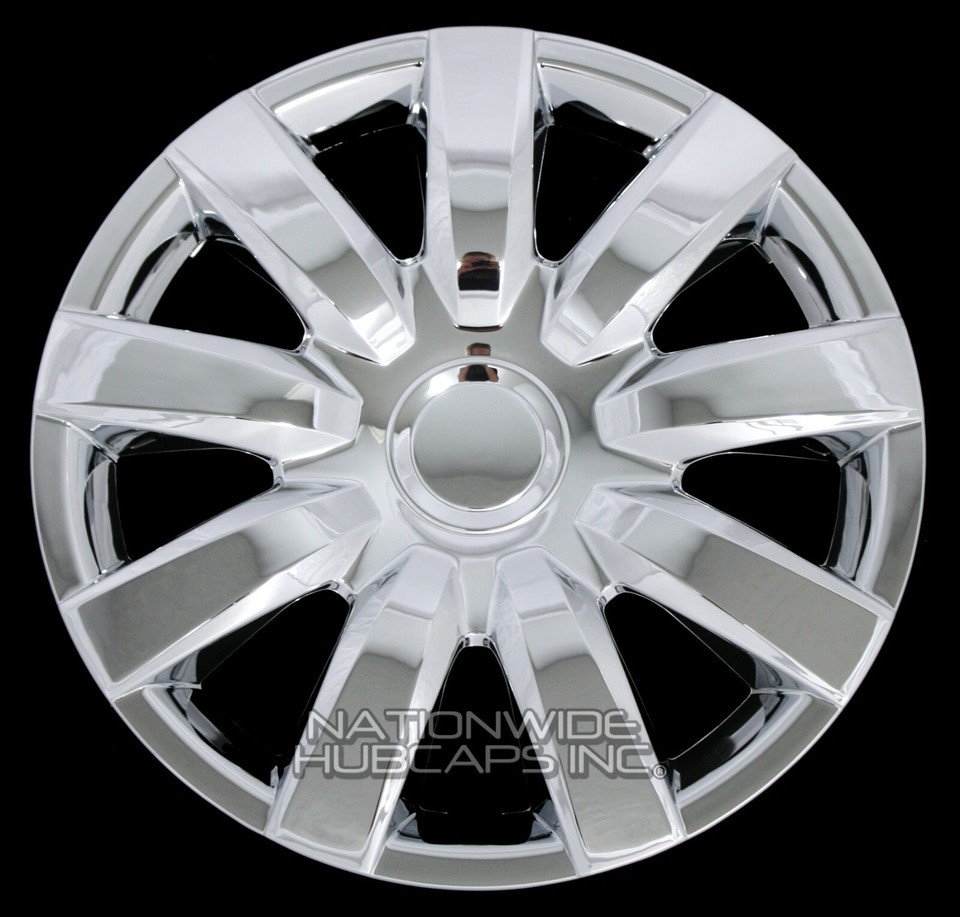 15" Chrome Wheel Covers Snap On Full Hub Caps | Set of 4 | fit R15 Tire ...