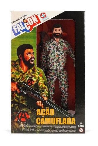 GI JOE FALCON CAMOUFLAGE ACTION - AÇÃO CAMUFLADA RETRO ESTRELA BRAZIL 1 ...