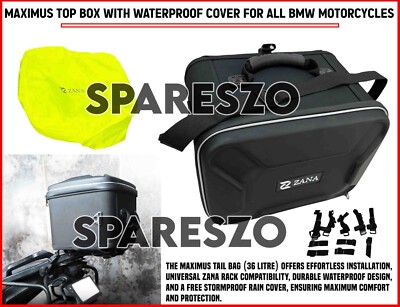 "MAXIMUS TOP BOX WITH WATERPROOF COVER" FIT FOR ALL BMW MOTORCYCLES | eBay